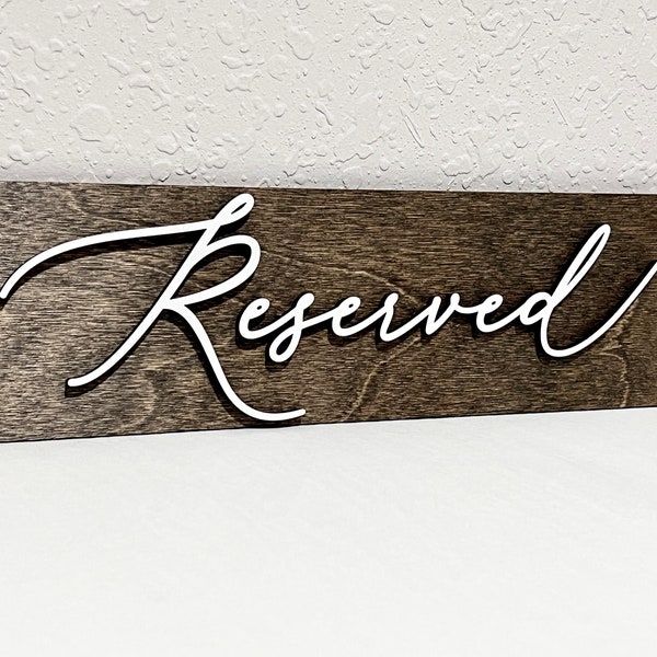 Church Pew Reserved Signs - Etsy