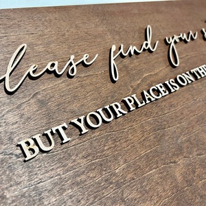 Please Find Your Seat Lettering Cutouts ONLY, Wedding Seating Chart ...