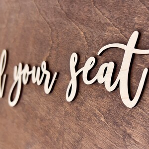 Find Your Seat Lettering Cutouts, Wedding Seating Chart Sign Letters ...
