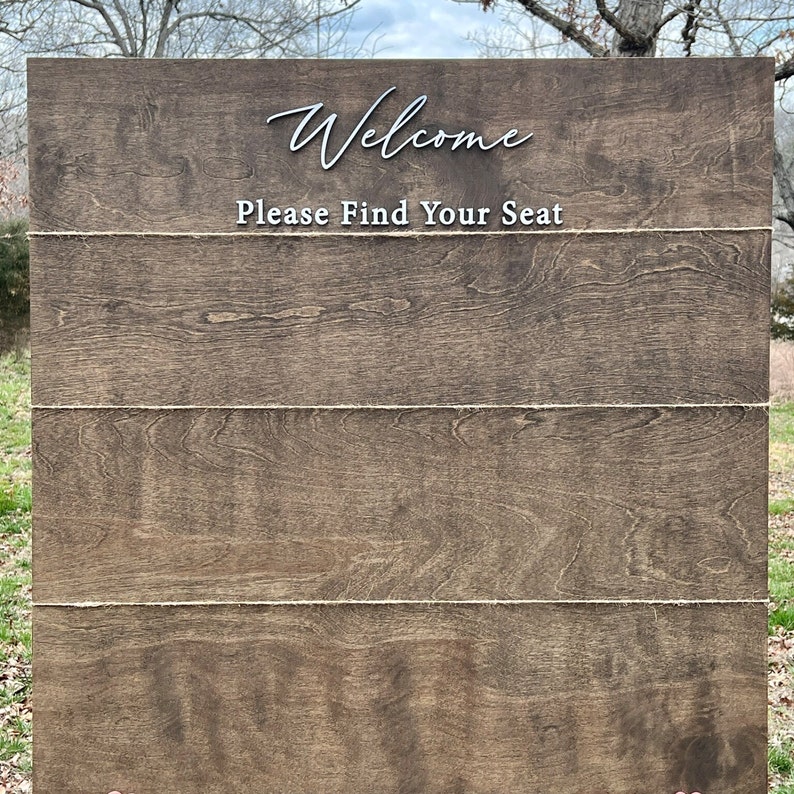 Custom Paint UPGRADE for Wooden Seating Chart Lettering Kits Only ...