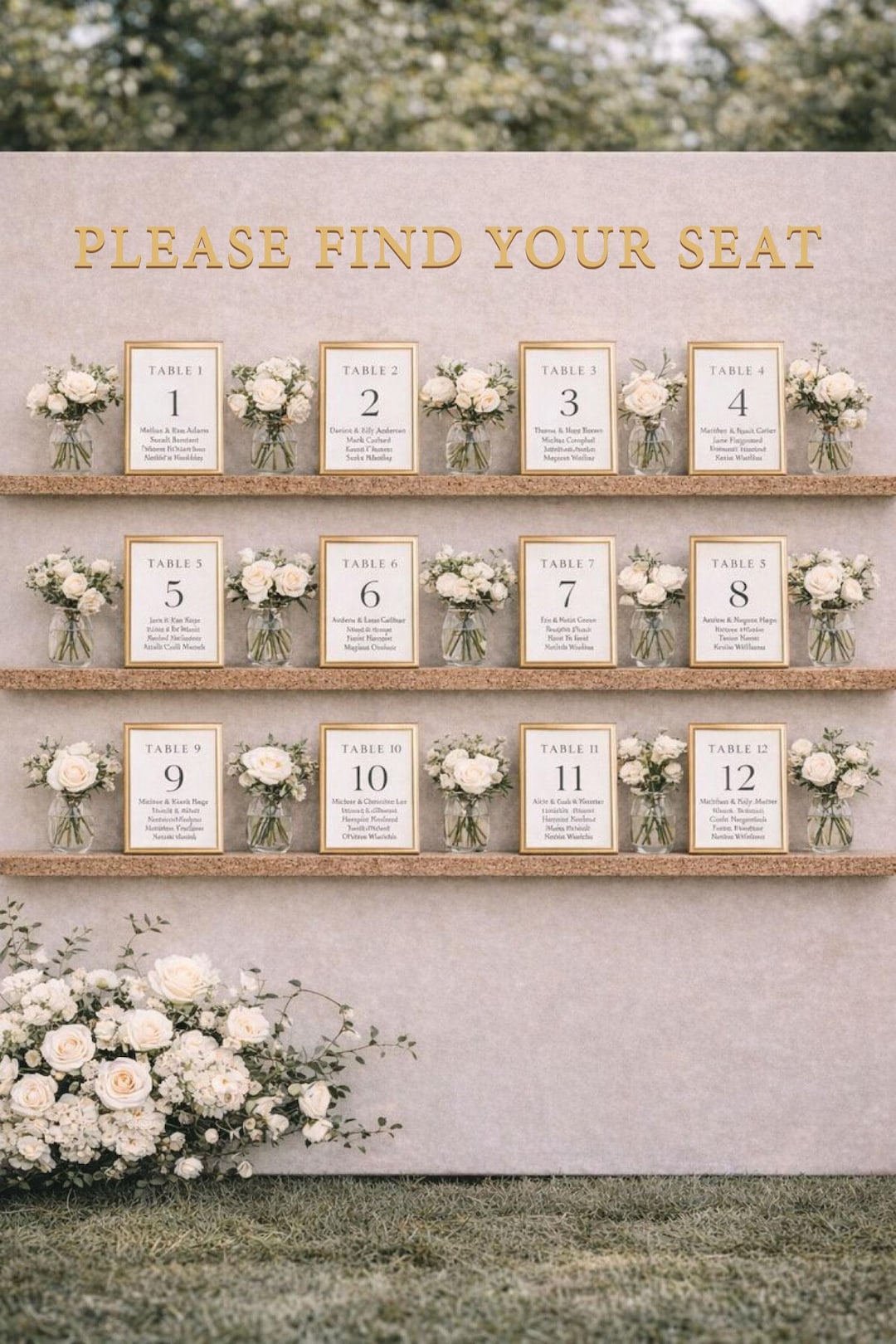 Please Find Your Seat Lettering Cutouts ONLY, Wedding Seating Chart ...