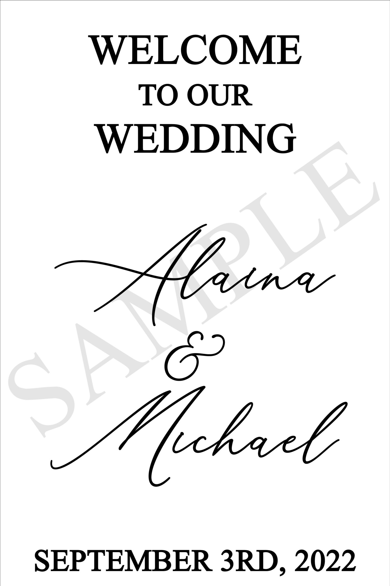 Wood Lettering ONLY, DIY Wedding Welcome Sign for Wedding Ceremony ...