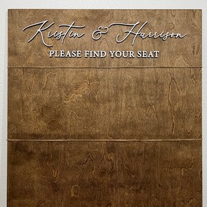 Custom Paint UPGRADE for Wooden Seating Chart Lettering Kits Only ...
