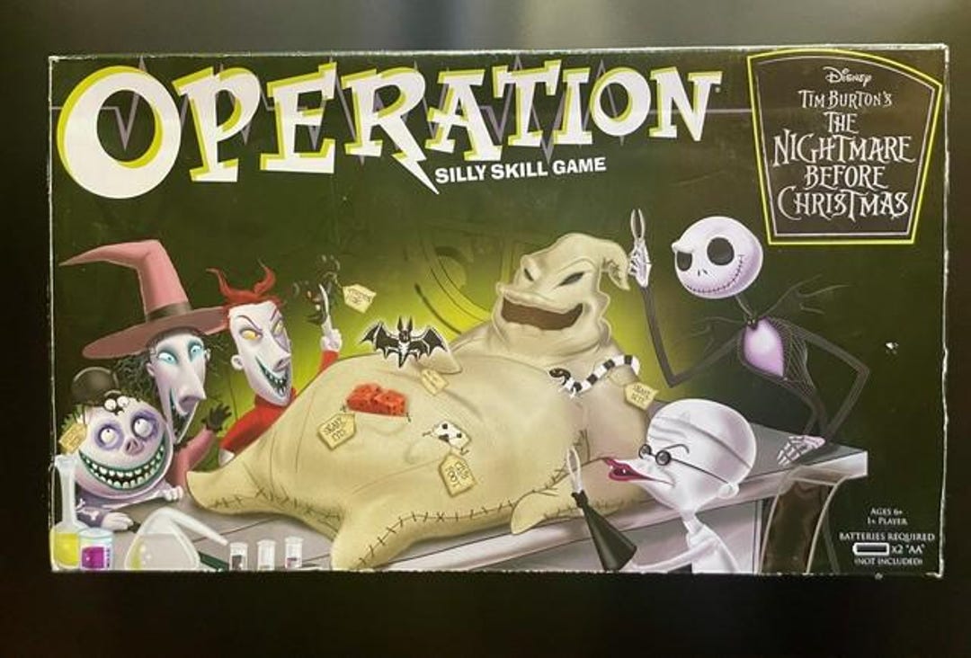 Nightmare Before Christmas Operation Tabletop Halloween Game 2019 ...