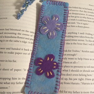 Embroidered Felt Bookmarks - Etsy