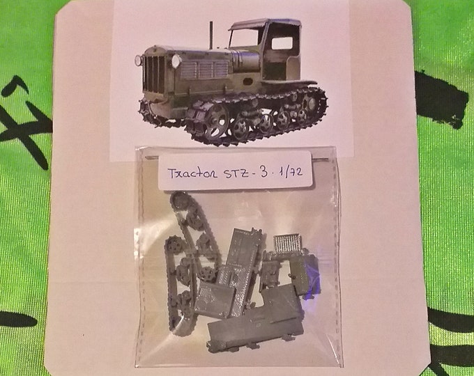 Model Kit to Assemble and Paint Military Vehicle. STZ-3 Tractor 1/72 ...