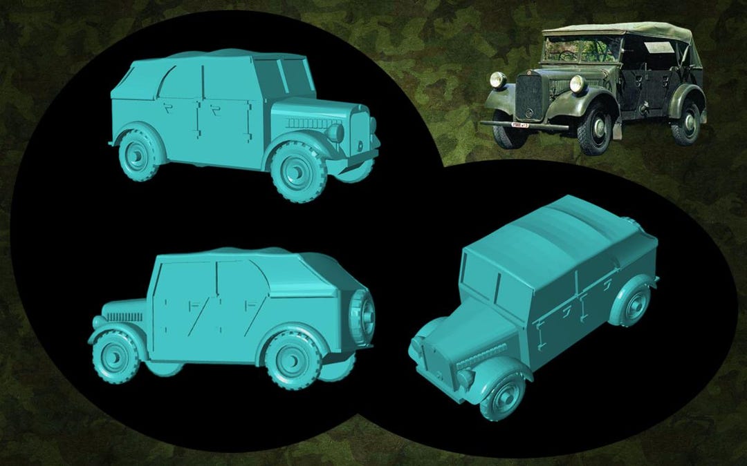 Model Kit to Assemble and Paint - Military Vehicle. Daimler Benz G5 ...