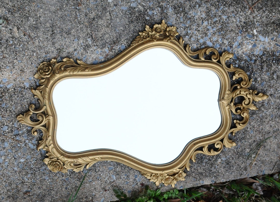 Syroco Mirror, Vintage Mirror, Syroco Vintage Mirror,vintage Hollywood ...