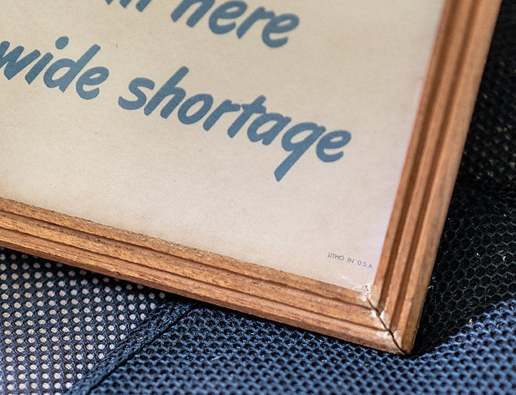 Vintage WW2 Store Sign/ We Buy Fat Sign/ Lithograph Store Sign - Etsy