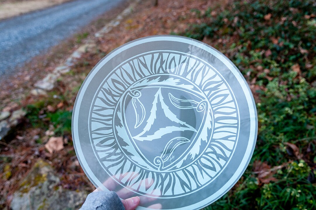 Etched Art Glass Bowl/ Vintage Etched Art Glass Signed by the Artist ...