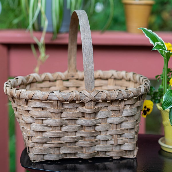 Antique Split Oak Basket - Etsy