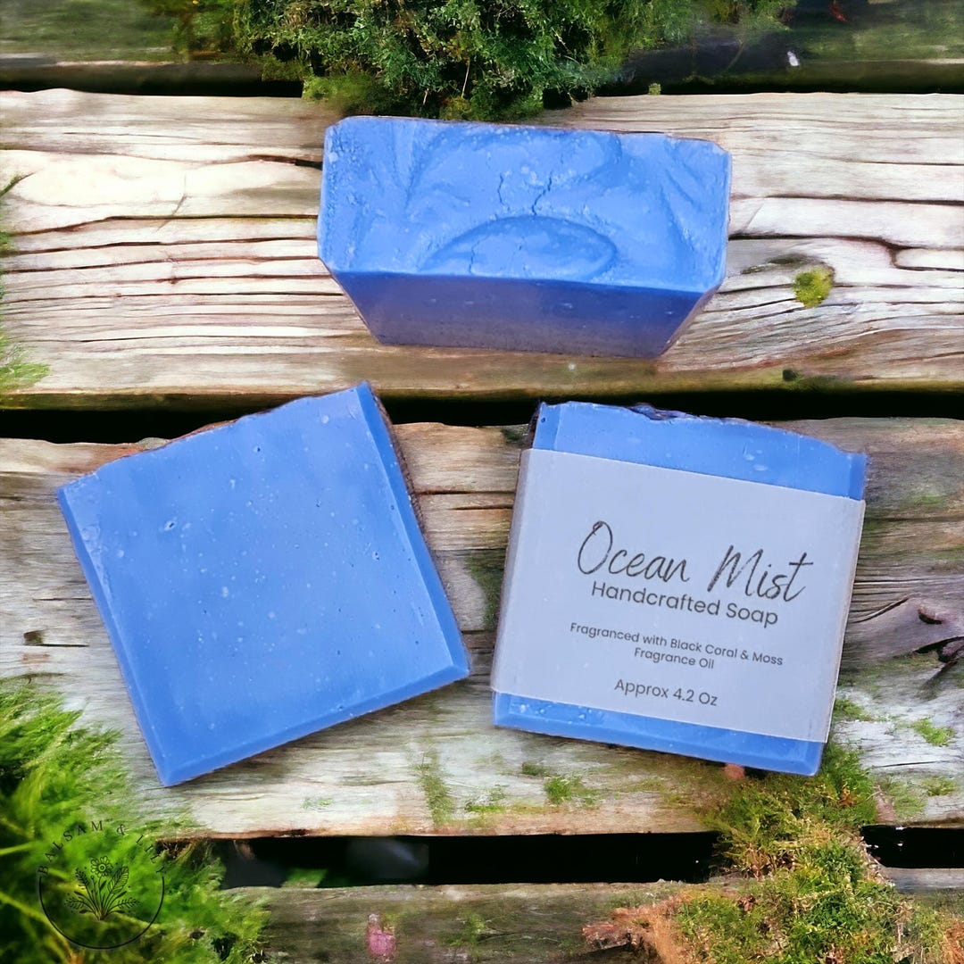 Handcrafted Soap | Ocean Mist | Artisan Soap | Gift for Him | Gift Idea ...