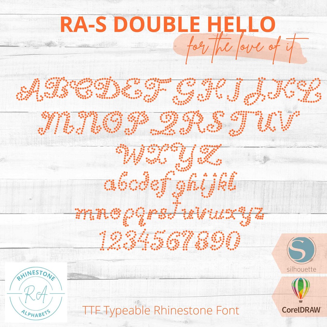 RA-S Double Hello This is a Script Font and a Typeable TTF/OTF ...