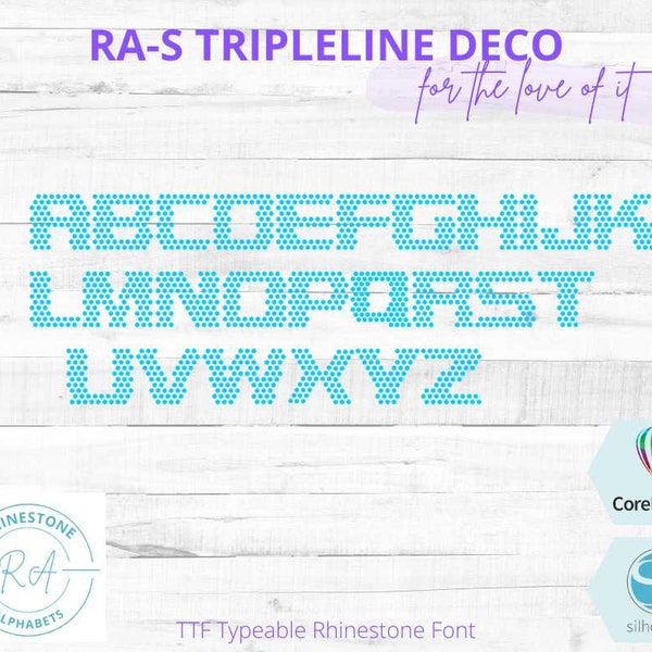 Triple Line Font - Etsy