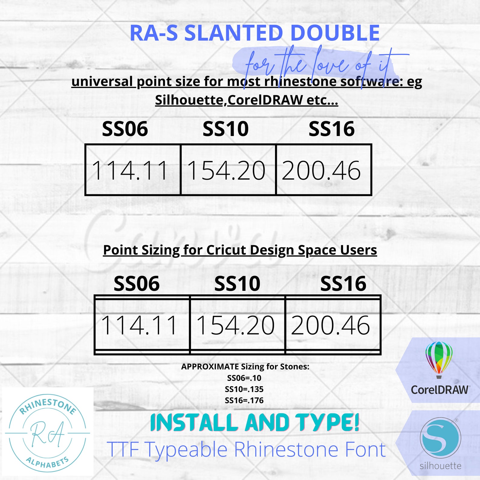 RA-S Slanted Double : A Typeable TTF Rhinestone Font All Upper Case ...