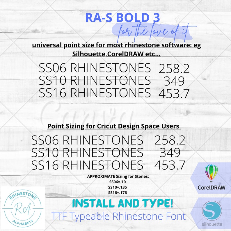 RA-S Bold 3 Typeable Rhinestone Font - Etsy
