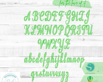 RA-S 159 Cursive Triple : This is a TTF/OTF Truetype Rhinestone Font ...