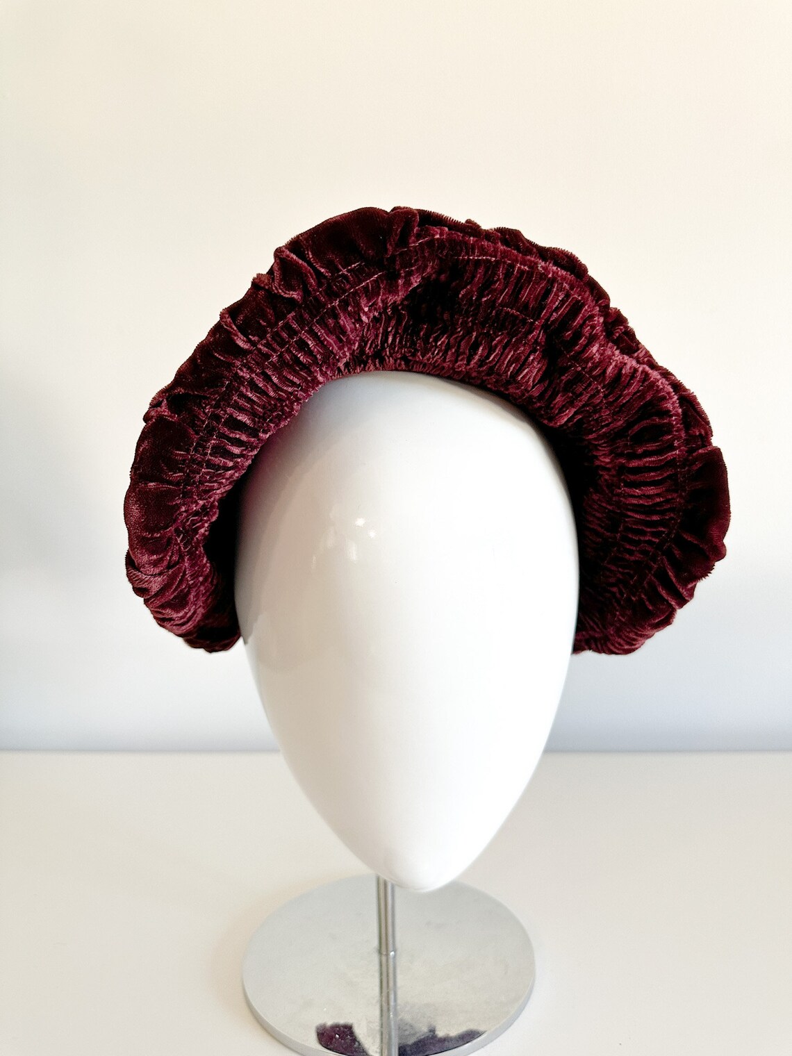 Vintage Burgundy the Lorraine Bonnet Style Hat Vintage Bonnet Hat - Etsy