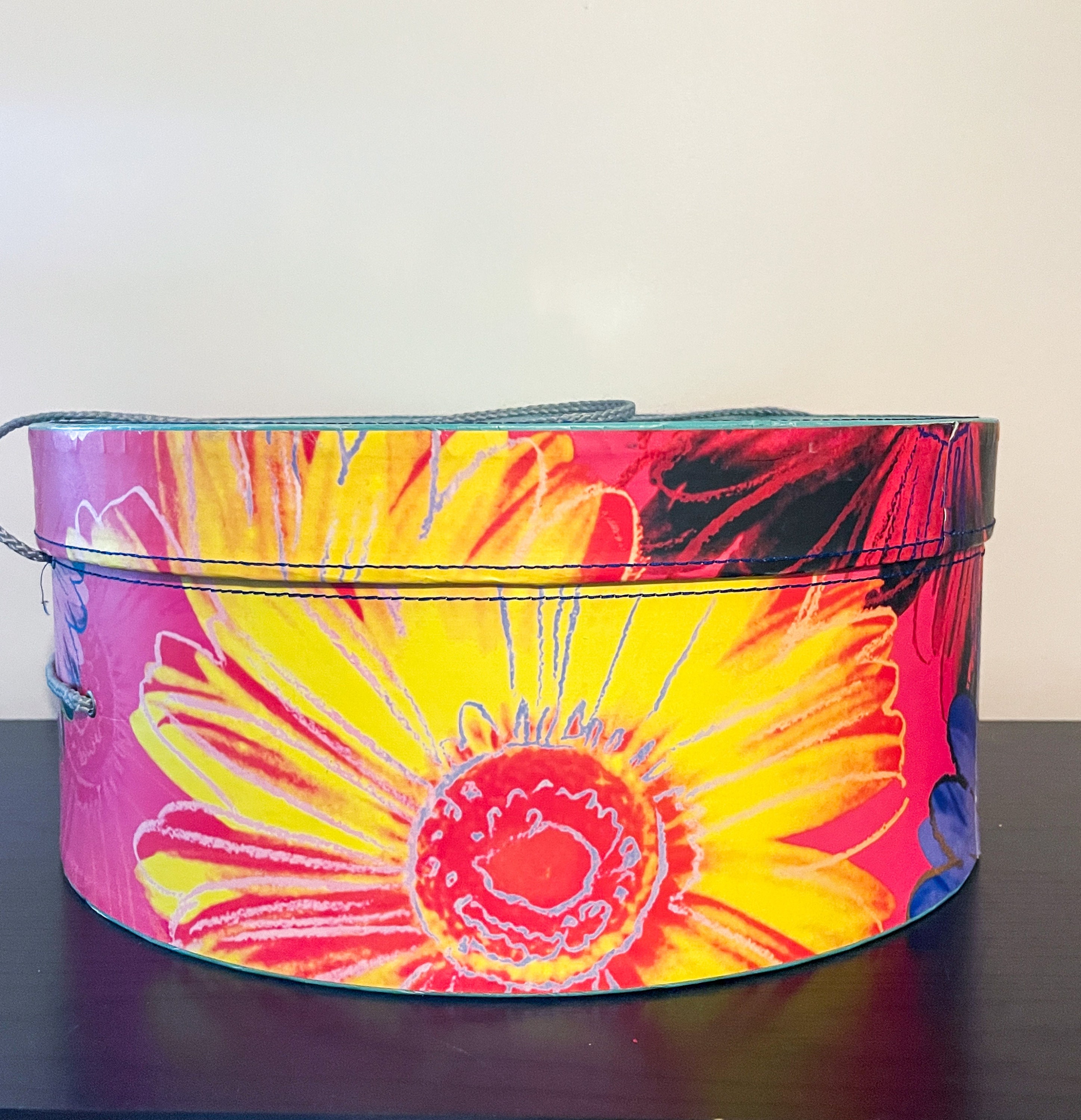 Vintage Andy Warhol Daisy Hat Box - Green|colletible Hat Box - Etsy