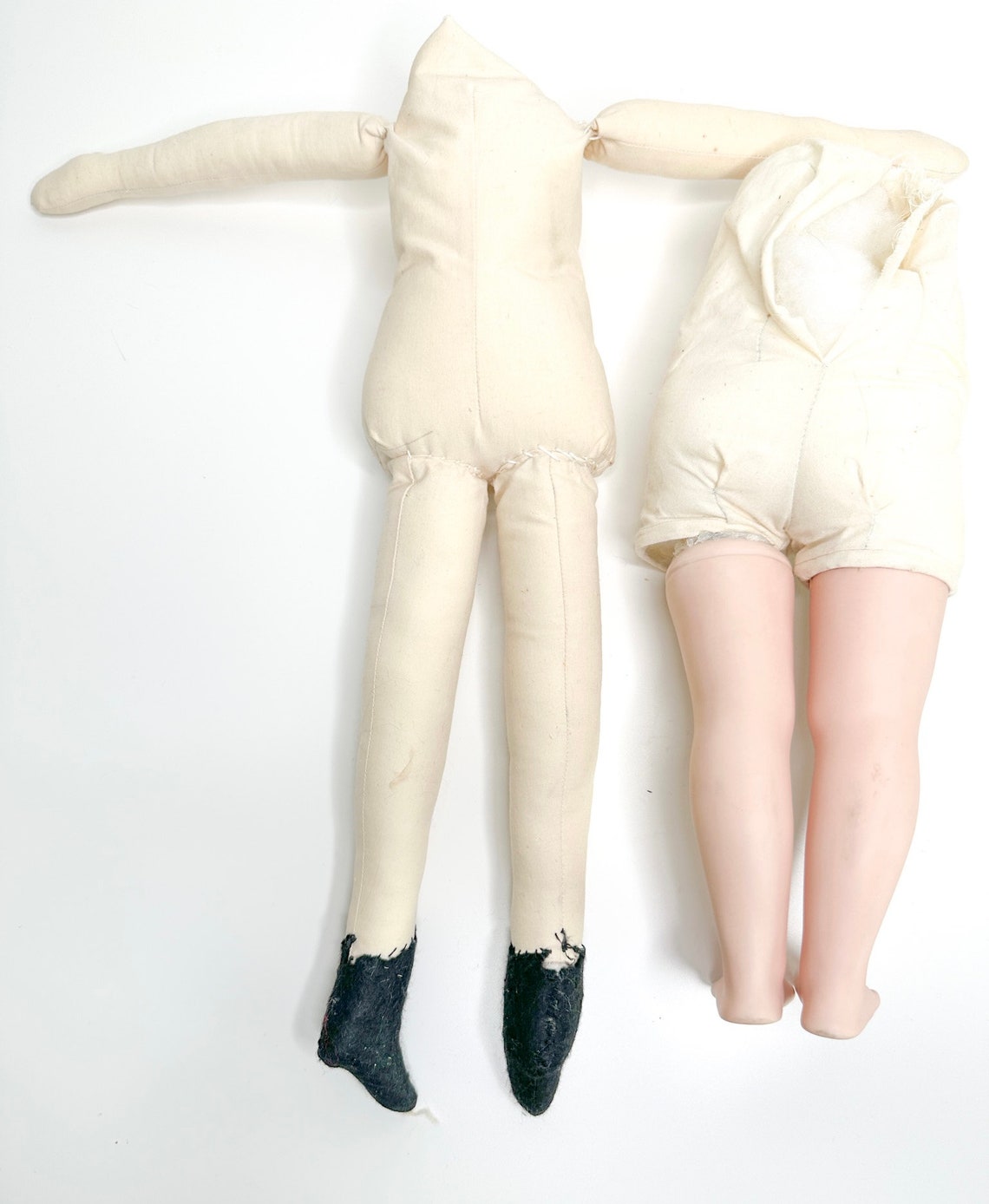 Lot of TWO Vintage Baby Doll Body Parts Halloween Decor Creepy Doll ...