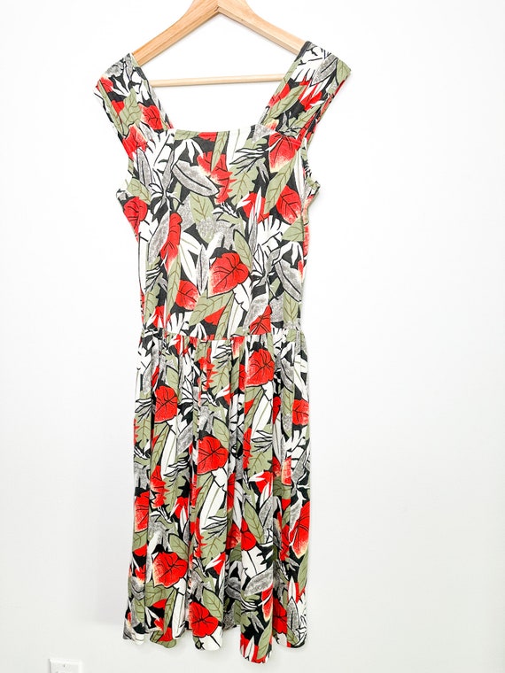 Vintage Jane Singer Floral Dress with Ruche Hip detai… - Gem
