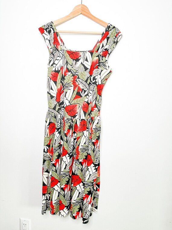 Vintage Jane Singer Floral Dress with Ruche Hip detai… - Gem