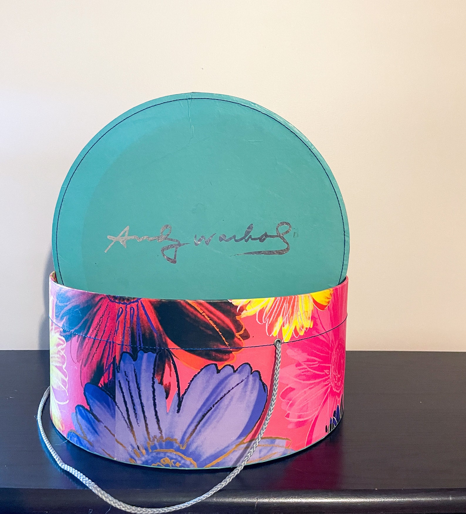 Vintage Andy Warhol Daisy Hat Box - Green|colletible Hat Box - Etsy