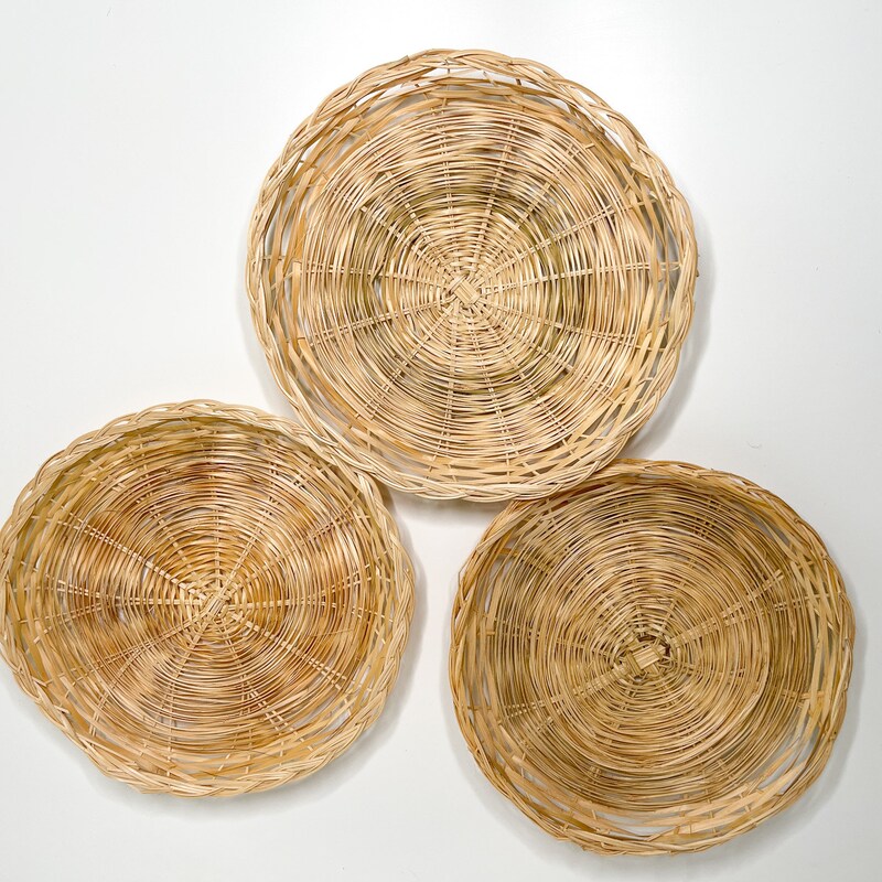 Wicker Plates - Etsy