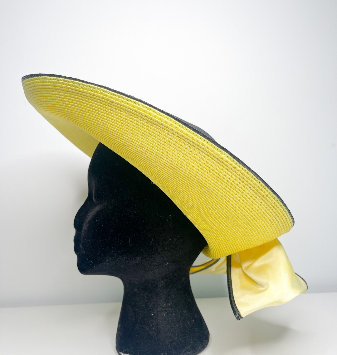 Vintage David M Hat With Bow Detailing| Wedding Hat| Racetrack Hat ...