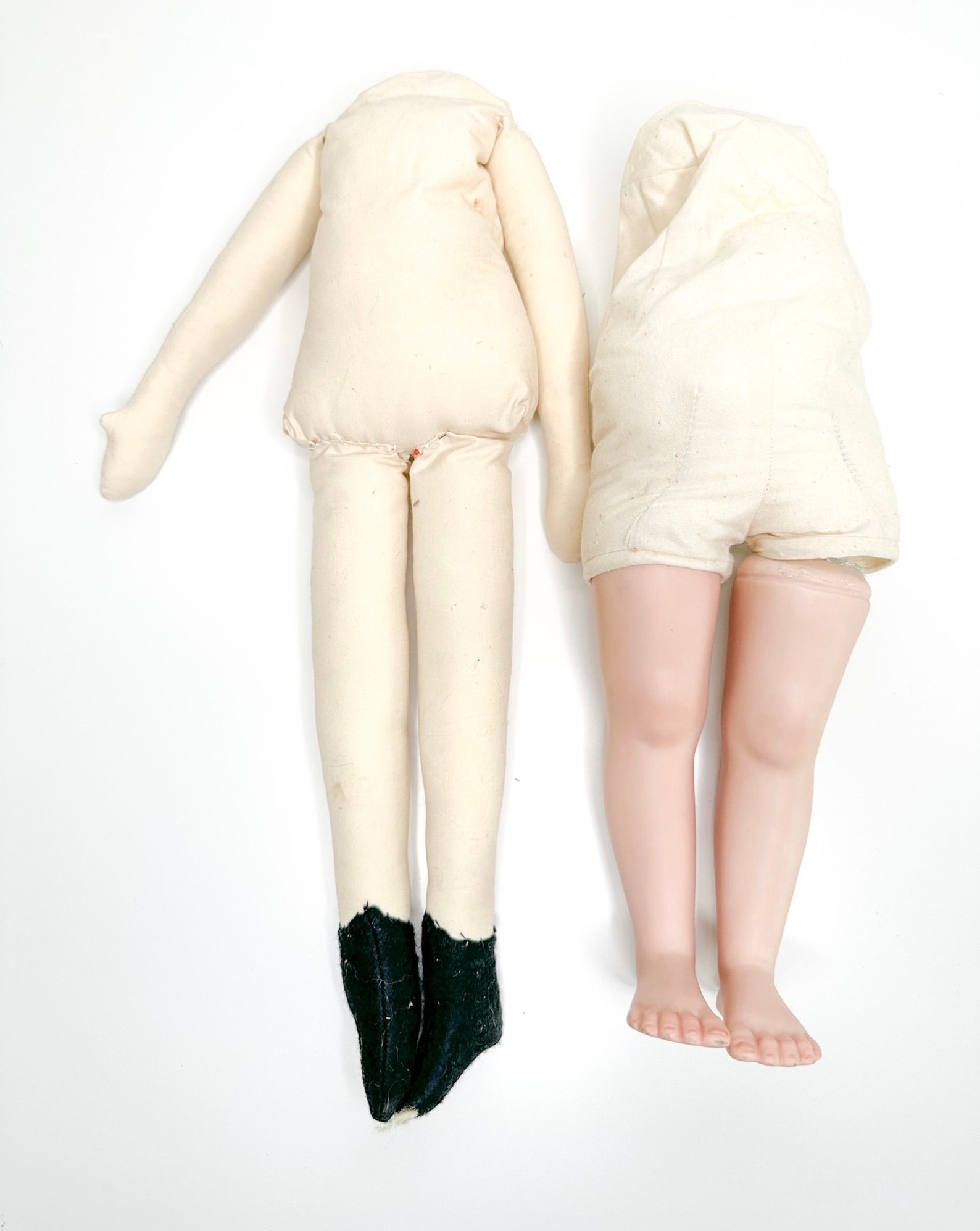 Lot of TWO Vintage Baby Doll Body Parts Halloween Decor Creepy Doll ...