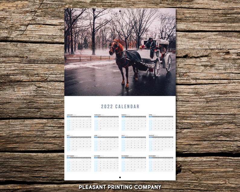Custom 2023 Photo Wall Calendar Personalized Photo Calendar Etsy