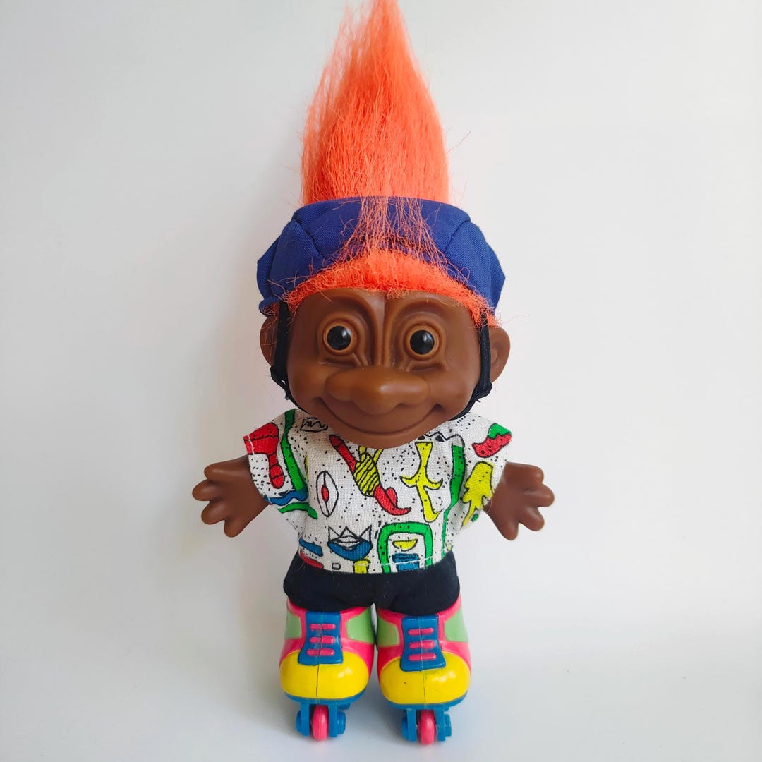 Vintage Russ Troll Roller-skater. - Etsy