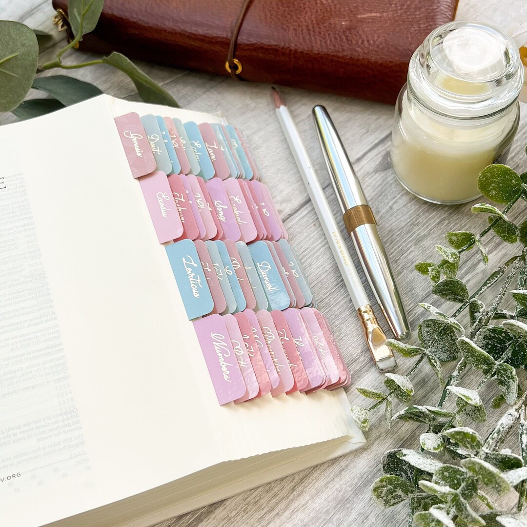 Desert Palm - Watercolour Gold Foil Laminated Bible Tabs - Etsy