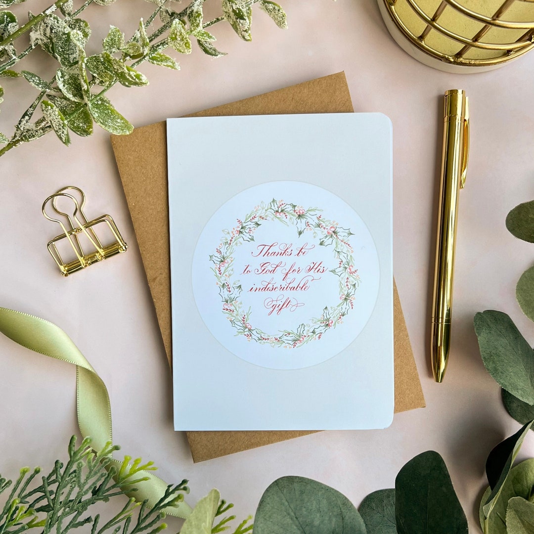 Indescribable Gift - Christmas Greeting Card - Christian Christmas Card ...