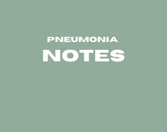 Pneumonia Nursing School Notes, Med Surg Pulmonary Basics, Pneumonia ...
