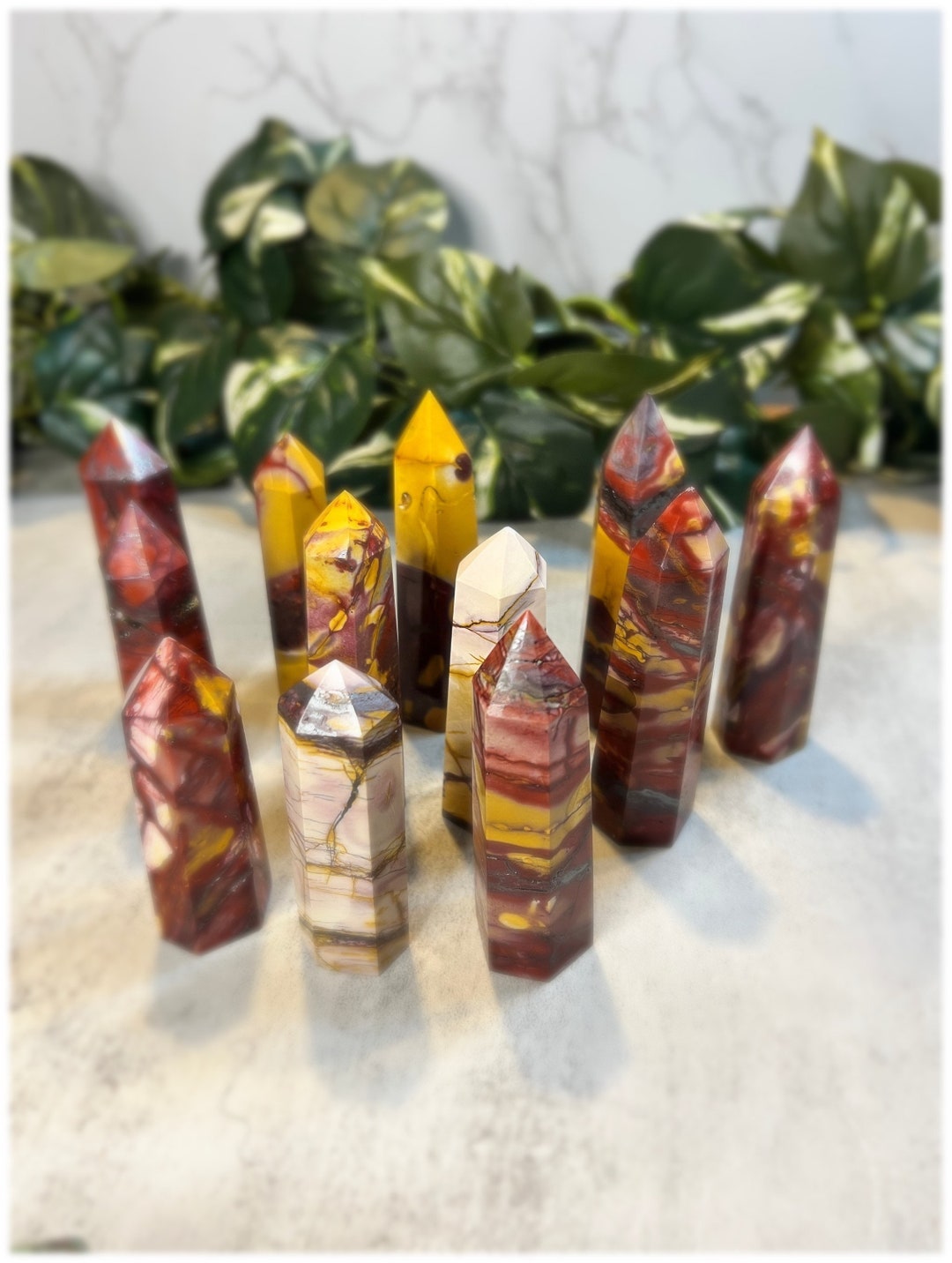 Mookaite Towers • Calming Crystal Towers • Soothing Crystal Gifts - Etsy