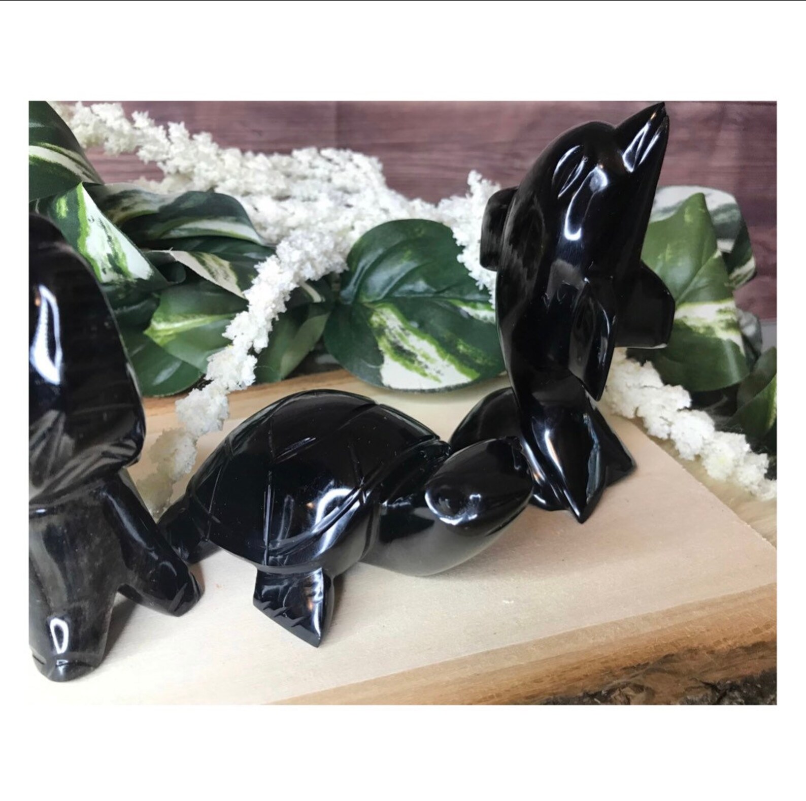 4 Inch Obsidian Carved Animals Obsidian Stone Carvings - Etsy
