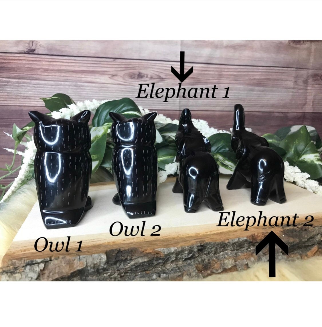 4 Inch Obsidian Carved Animals Obsidian Stone Carvings - Etsy