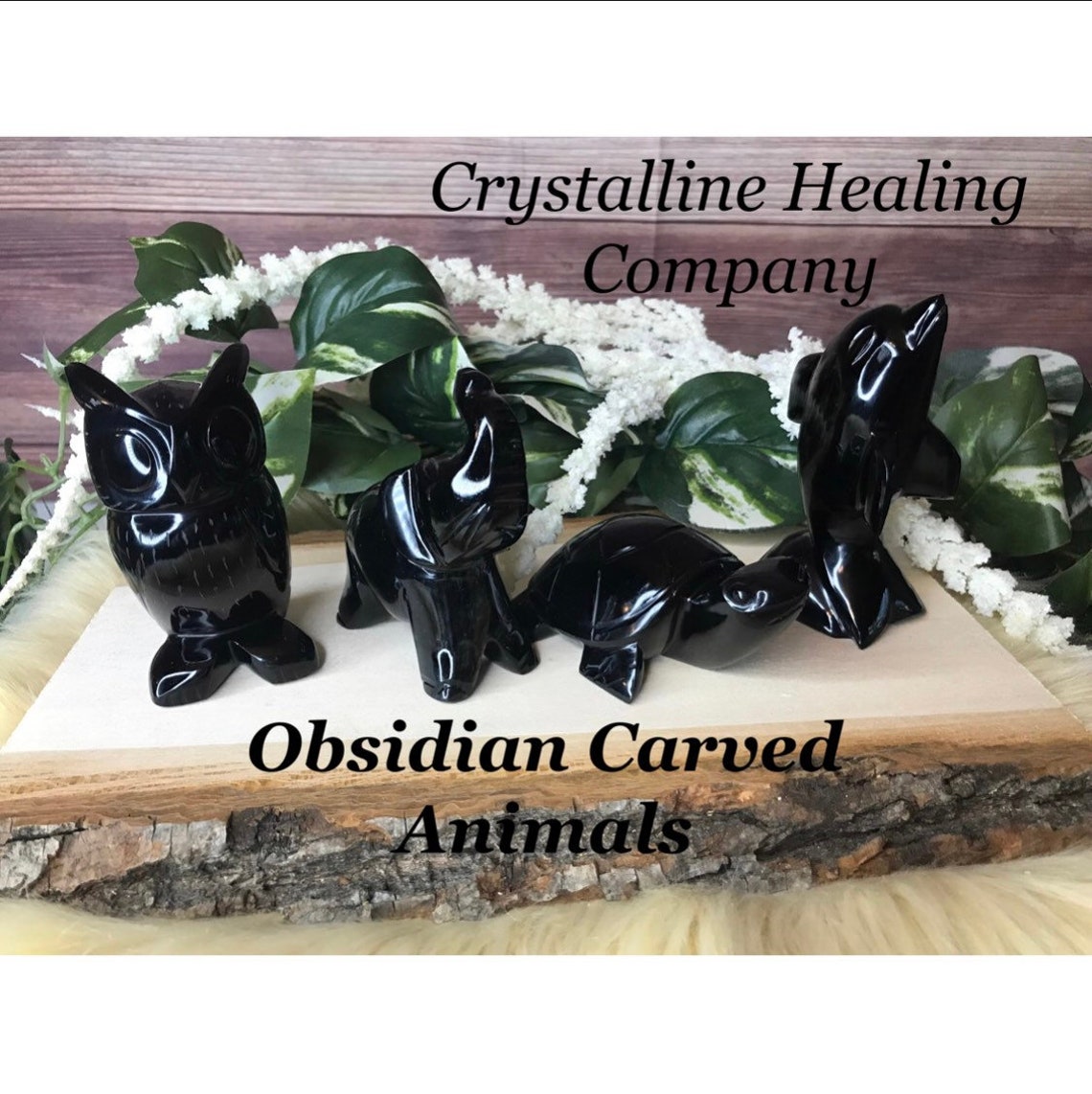 4 Inch Obsidian Carved Animals Obsidian Stone Carvings - Etsy