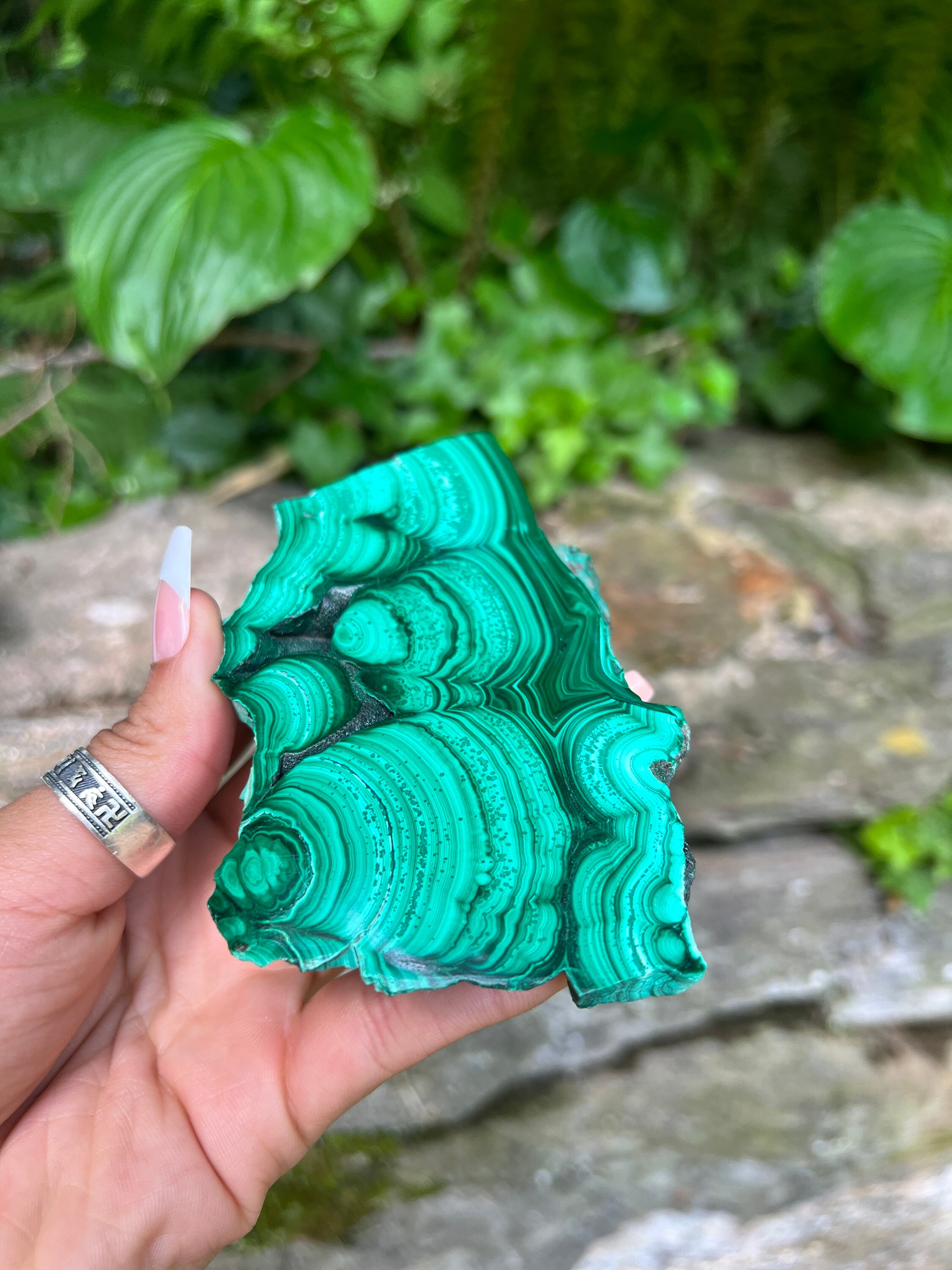 10.4oz Malachite Slab Heart Chakra Gift Malachite Polished - Etsy
