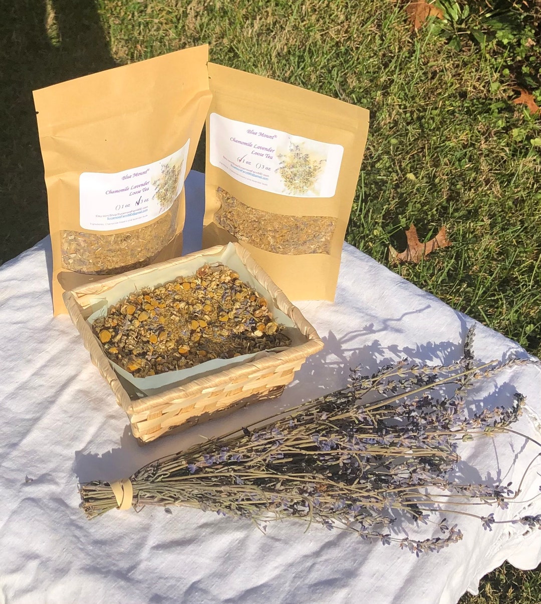 Té de manzanilla y lavanda, té de hierbas, té descafeinado, ayuda para ...
