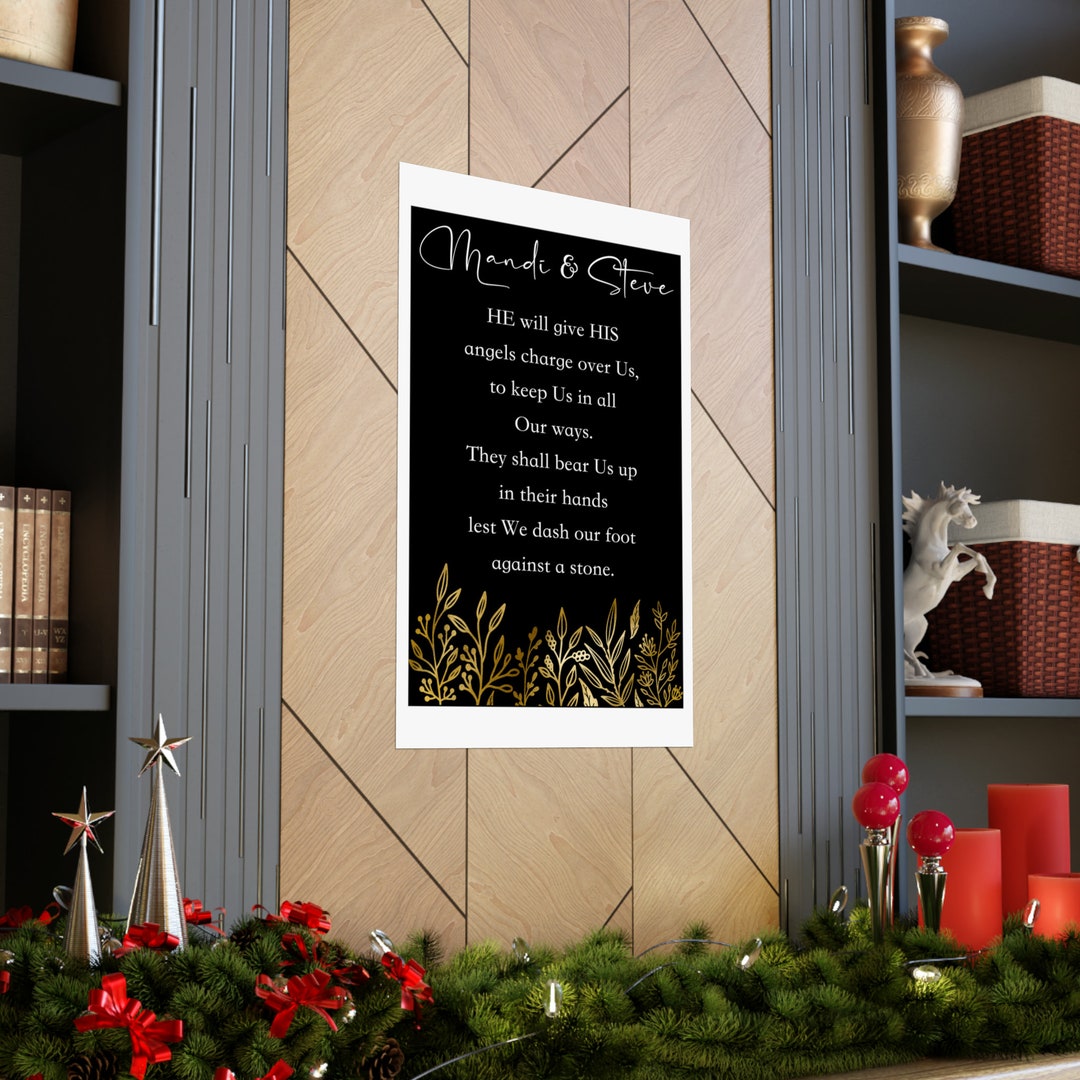 Personalized Psalm 91 Bible Verse Matte Vertical Poster - Etsy