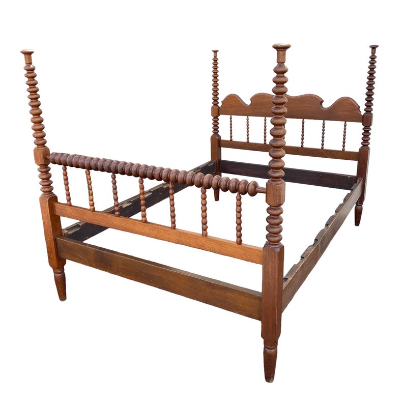 Antique Jenny Lind Spool Bed 53W 76D 54H - American Classical Bobbin ...