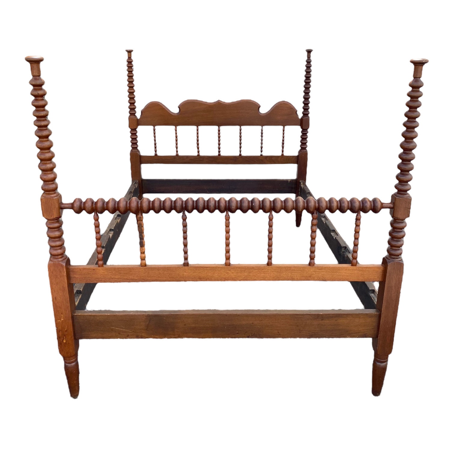 Antique Jenny Lind Spool Bed 53W 76D 54H - American Classical Bobbin ...