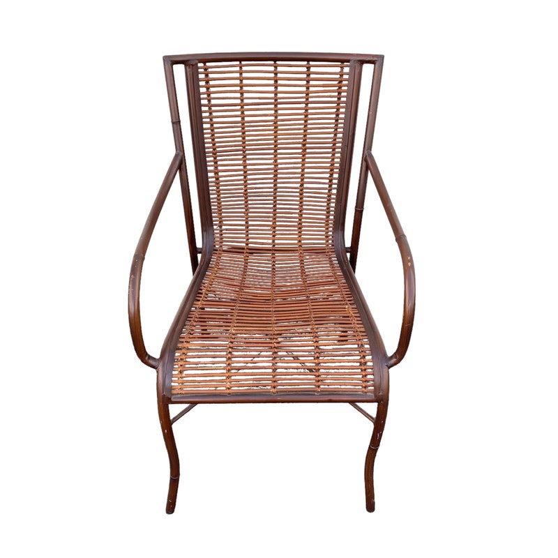 Vintage Rattan Arm Chairs - Etsy