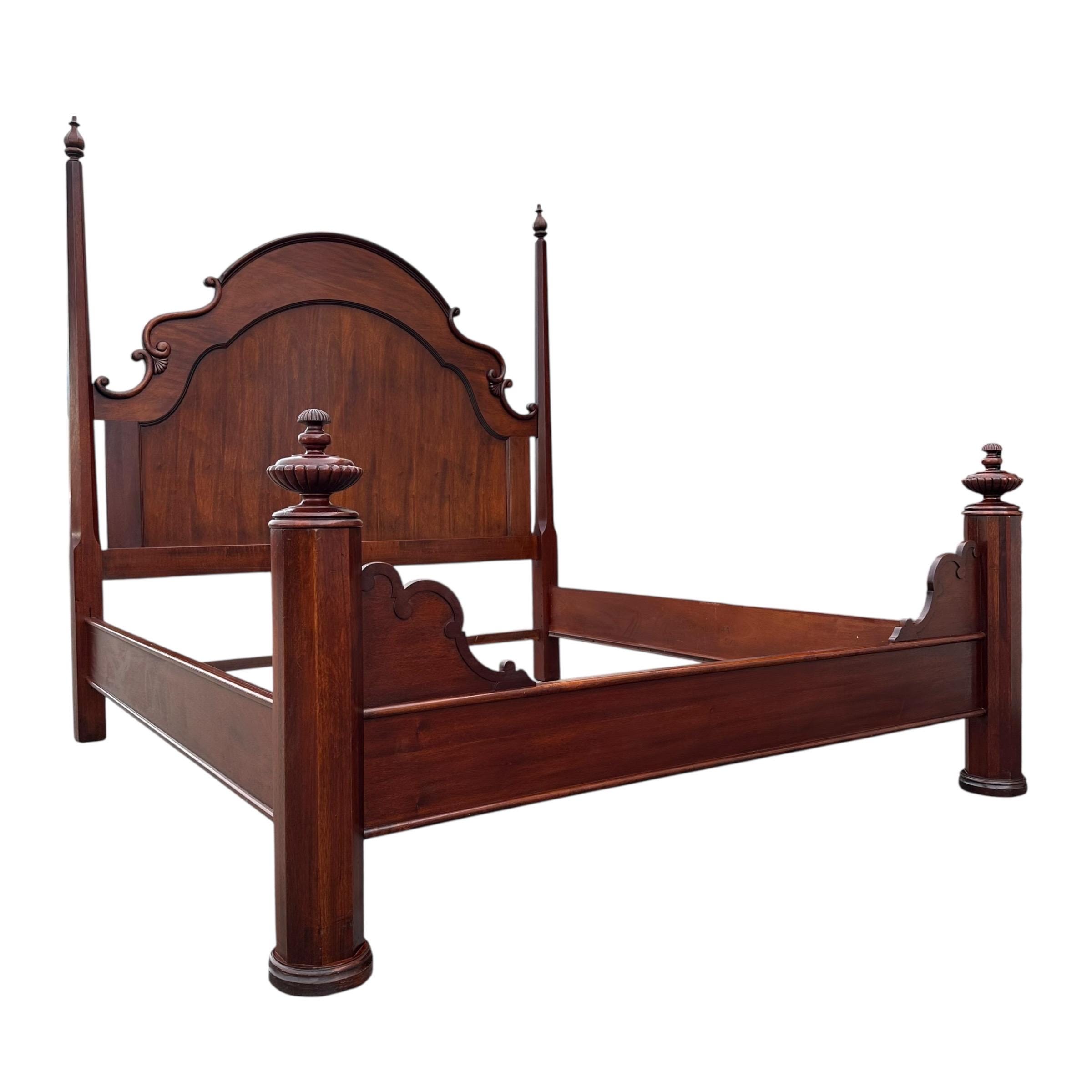 Victorian Style King Bed by Lexington Vestiges - Vintage Mahogany Wood ...