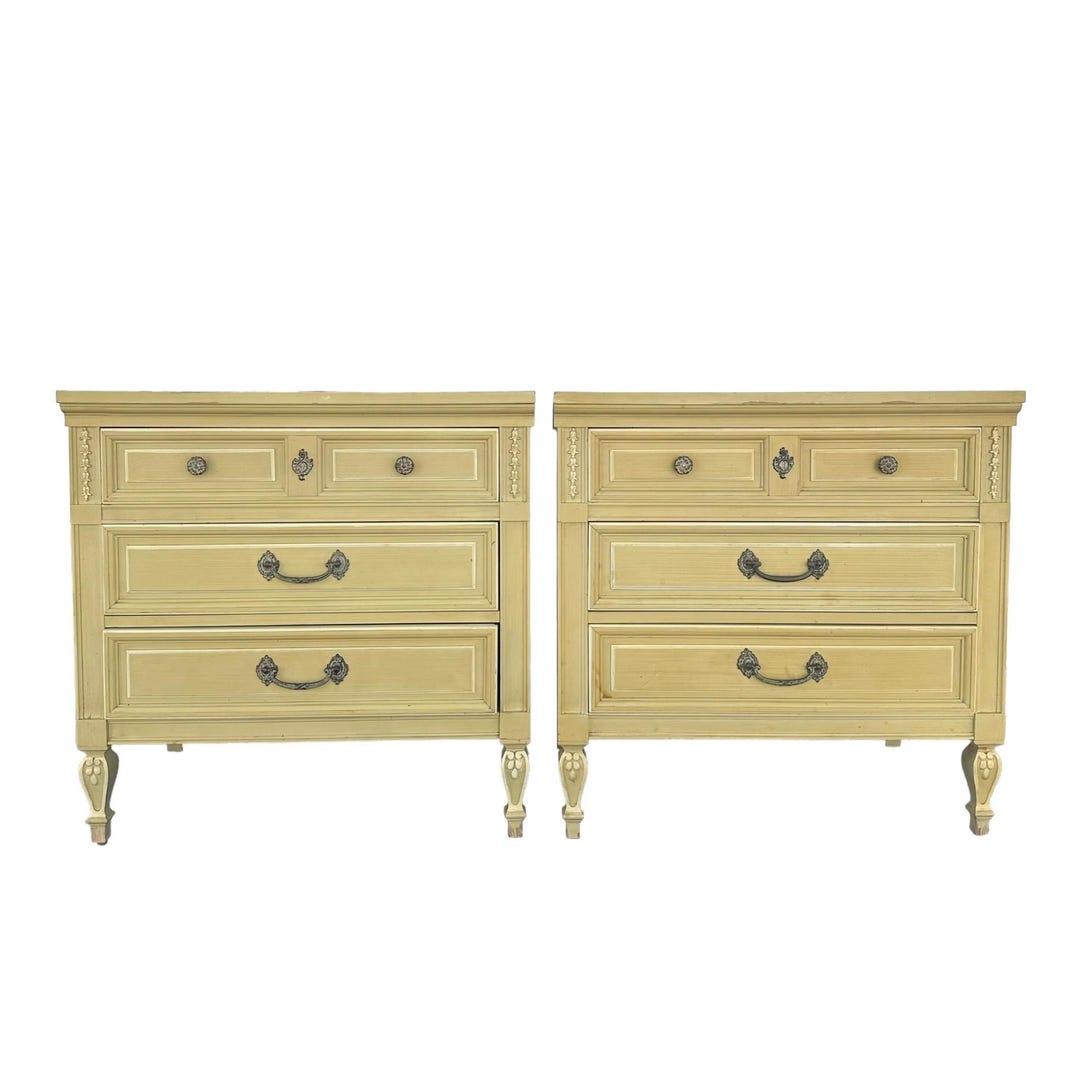 French Country Nightstands 30" Tall by Dixie Furniture - Set of 2 ...