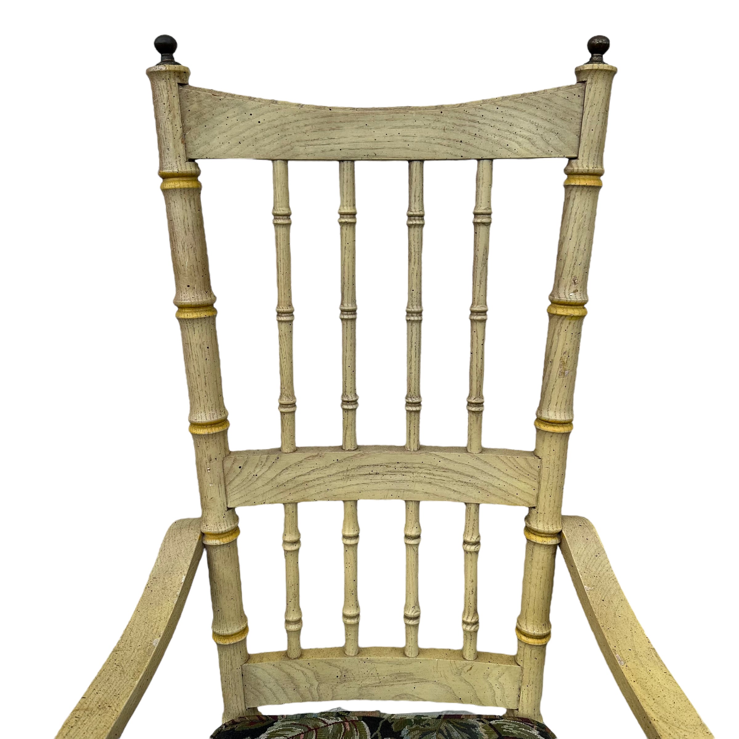 Faux Bamboo Armchairs With Spindles & Finials by Stanley Furniture Set ...