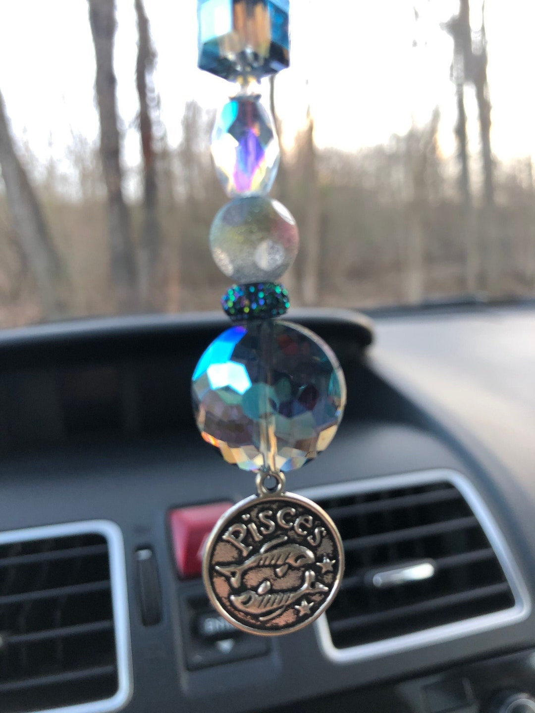 Pisces Car Charm - Etsy