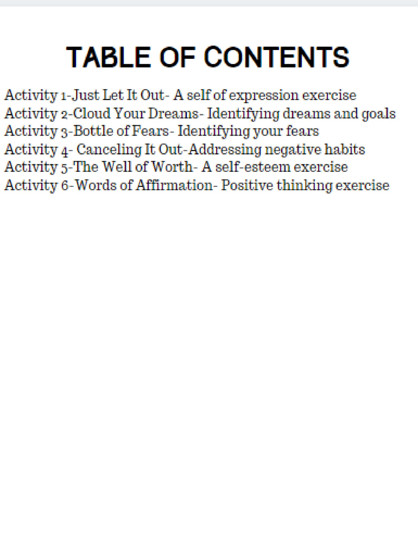 Reflections of Me: A Downloadable Workbook for Adolescents - Etsy